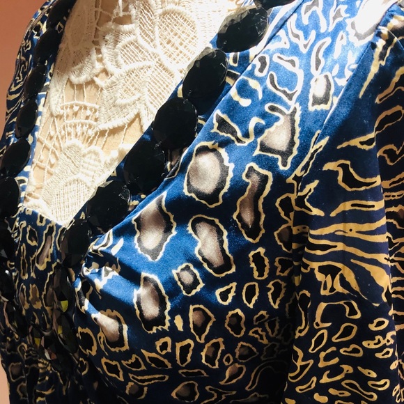 ECI | Tops | Eci Silk Stone Blouse | Poshmark